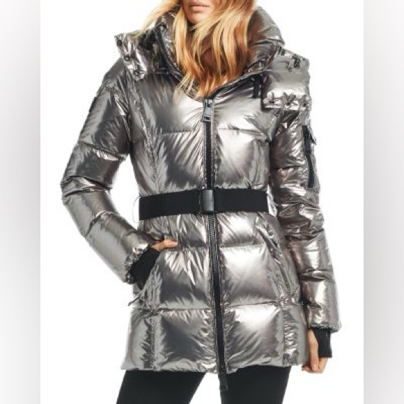 SAM. | Jackets & Coats | Sam Soho Belted Down Puffer Jacket Medium ...